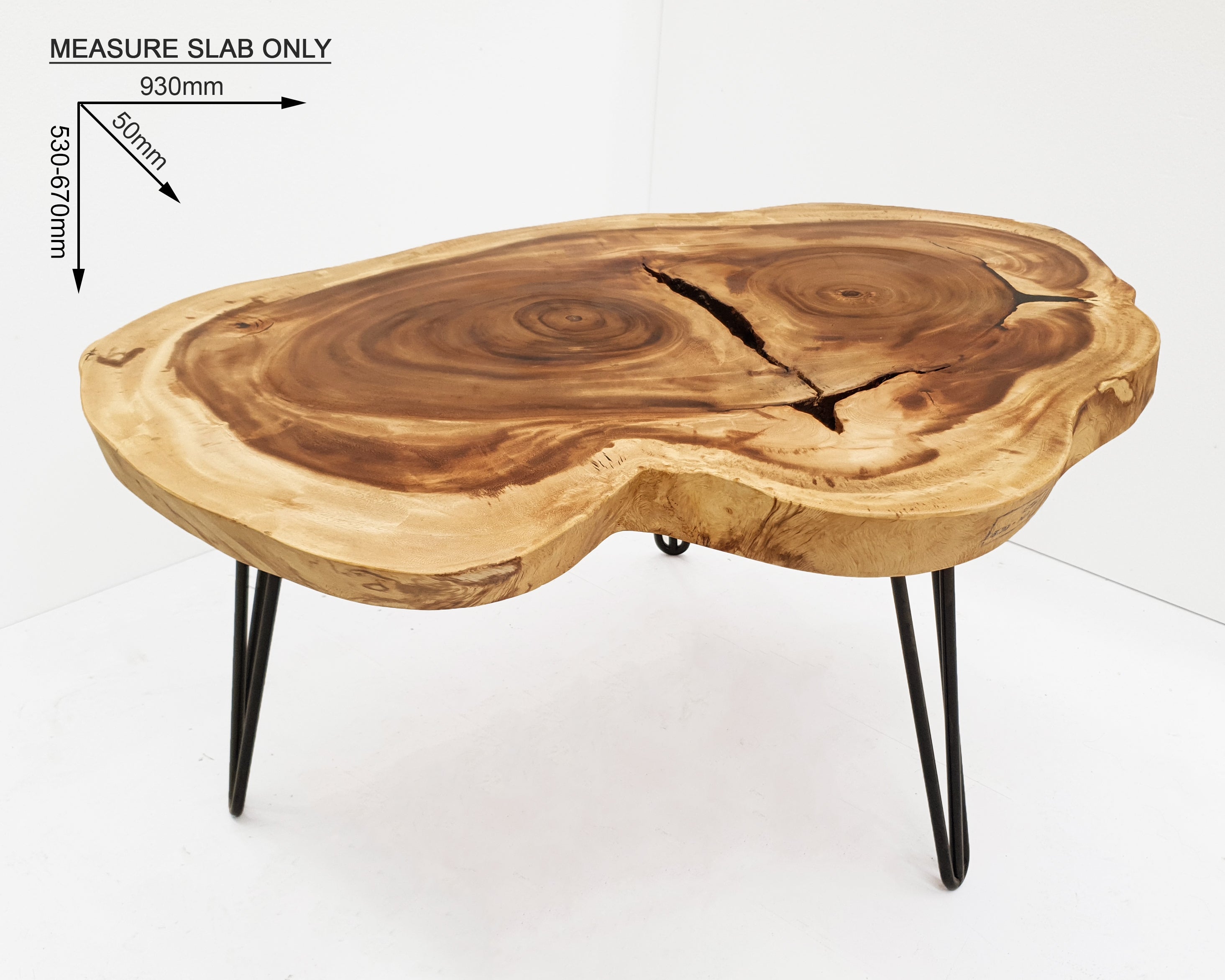 COF031- Live Edge Irregular Shape Coffee Table | Living Art Decor