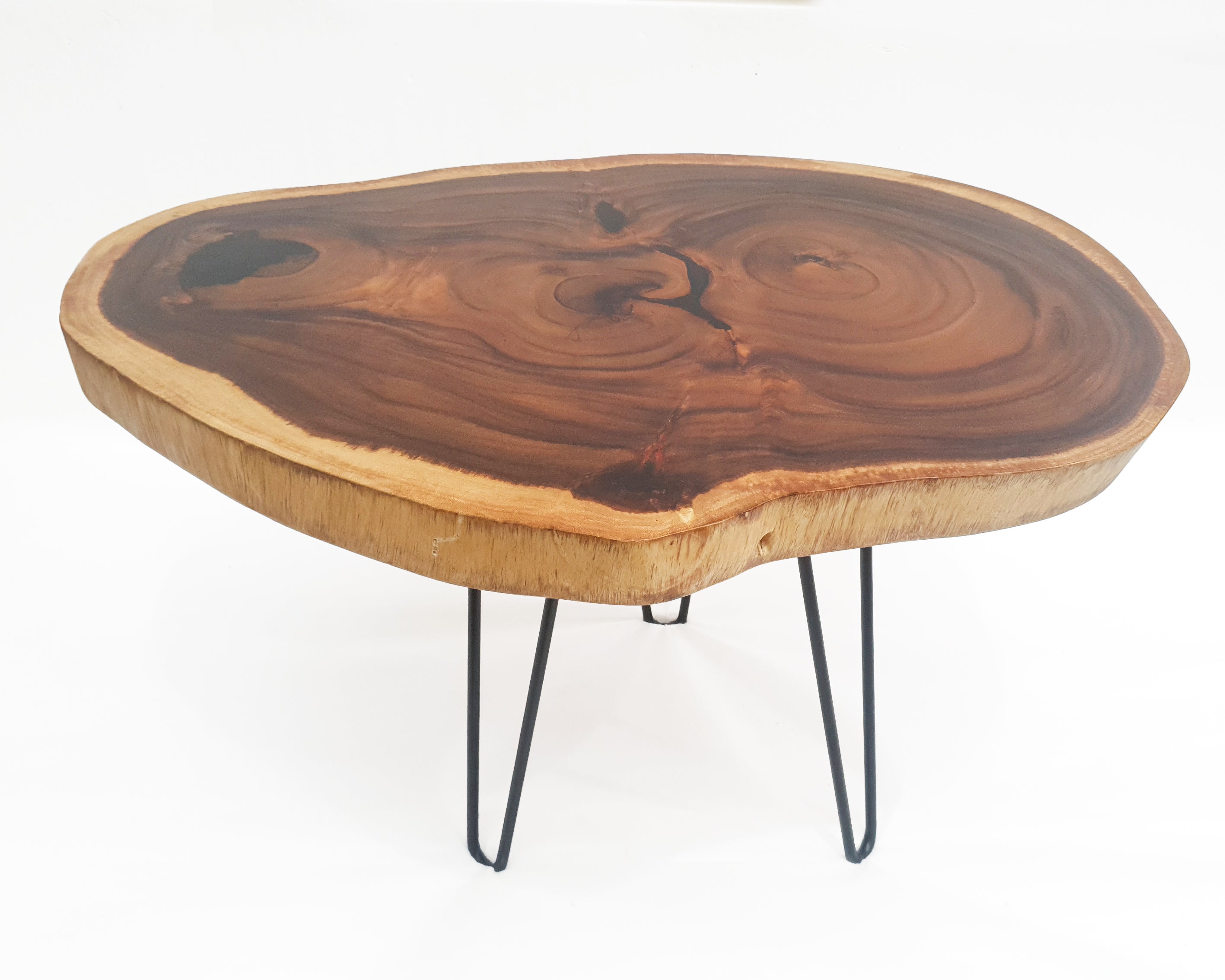 COF097 - Large Dark Raintree Timber Coffee Table